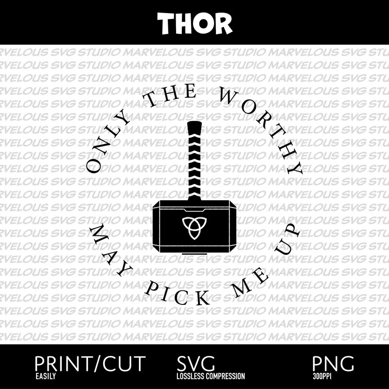 Mjolnir Svg - Etsy