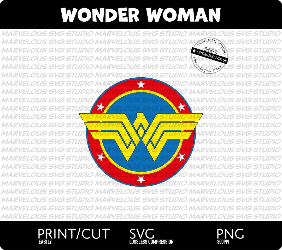 WONDER WOMAN | Symbol | Logo | Sign | Justice League Superhero ...