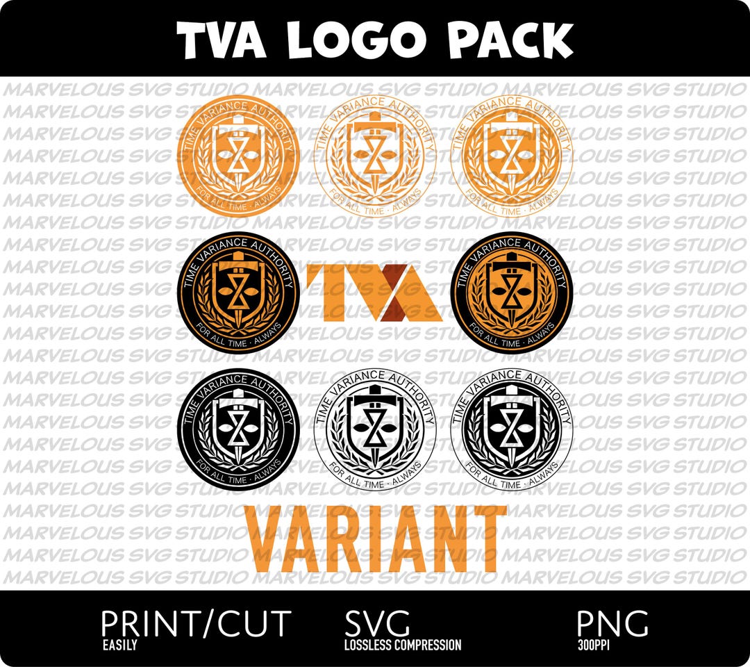 TVA LOGO BUNDLE | Time Variance Authority | Loki | Variant | Symbol ...