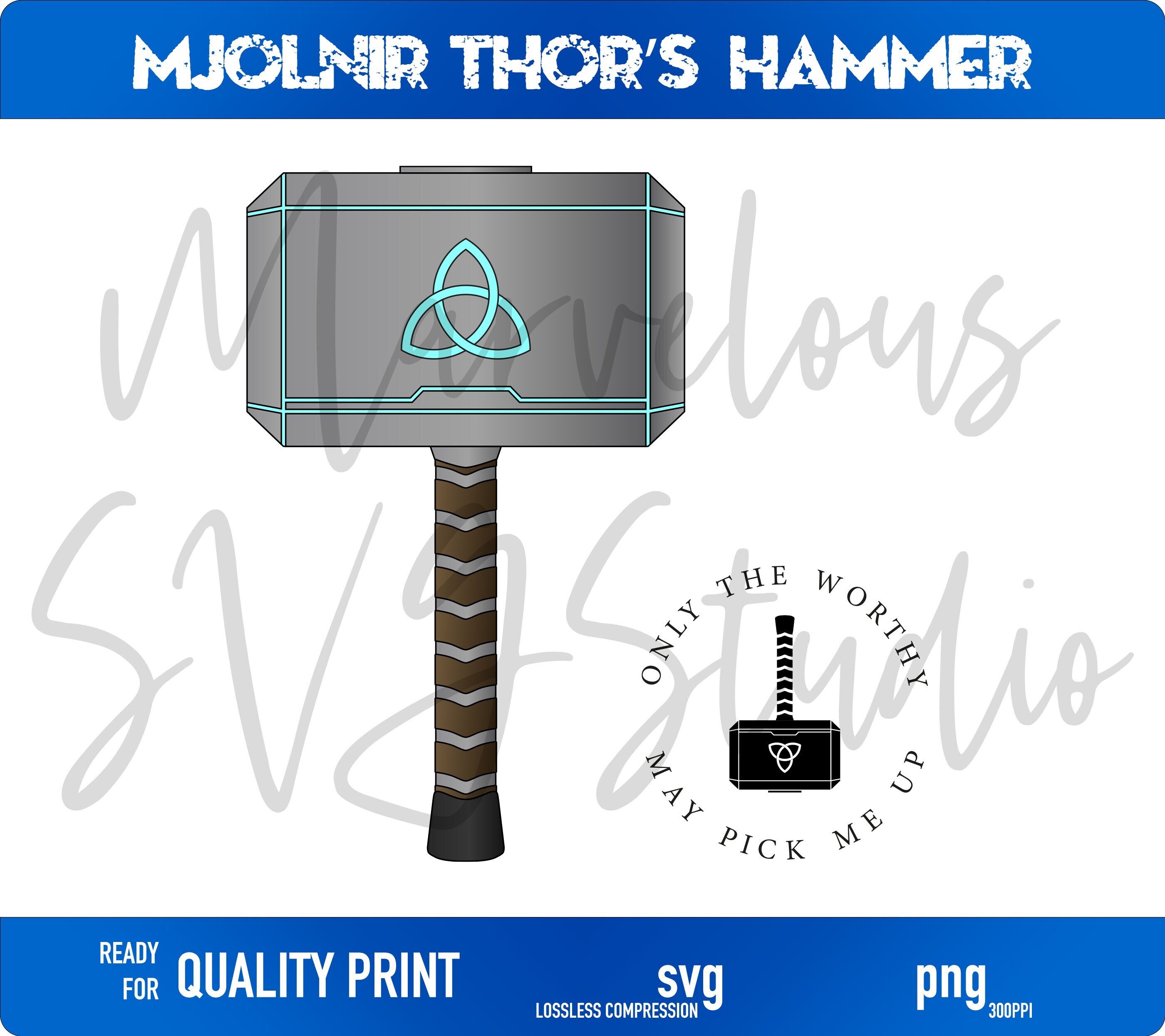 Thor Hammer Outline