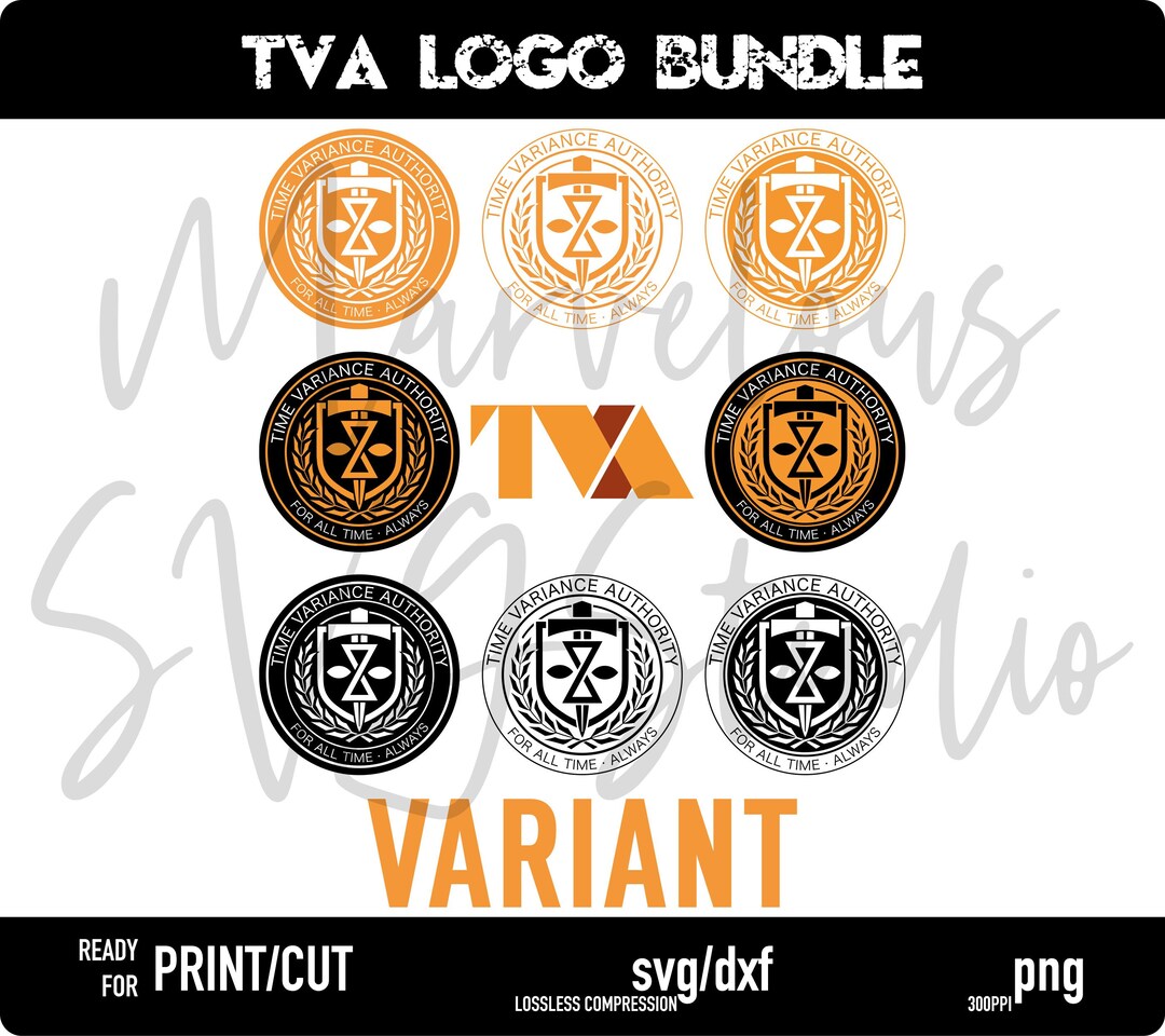 TVA LOGO BUNDLE Time Variance Authority Loki Variant Symbol Circle Svg ...