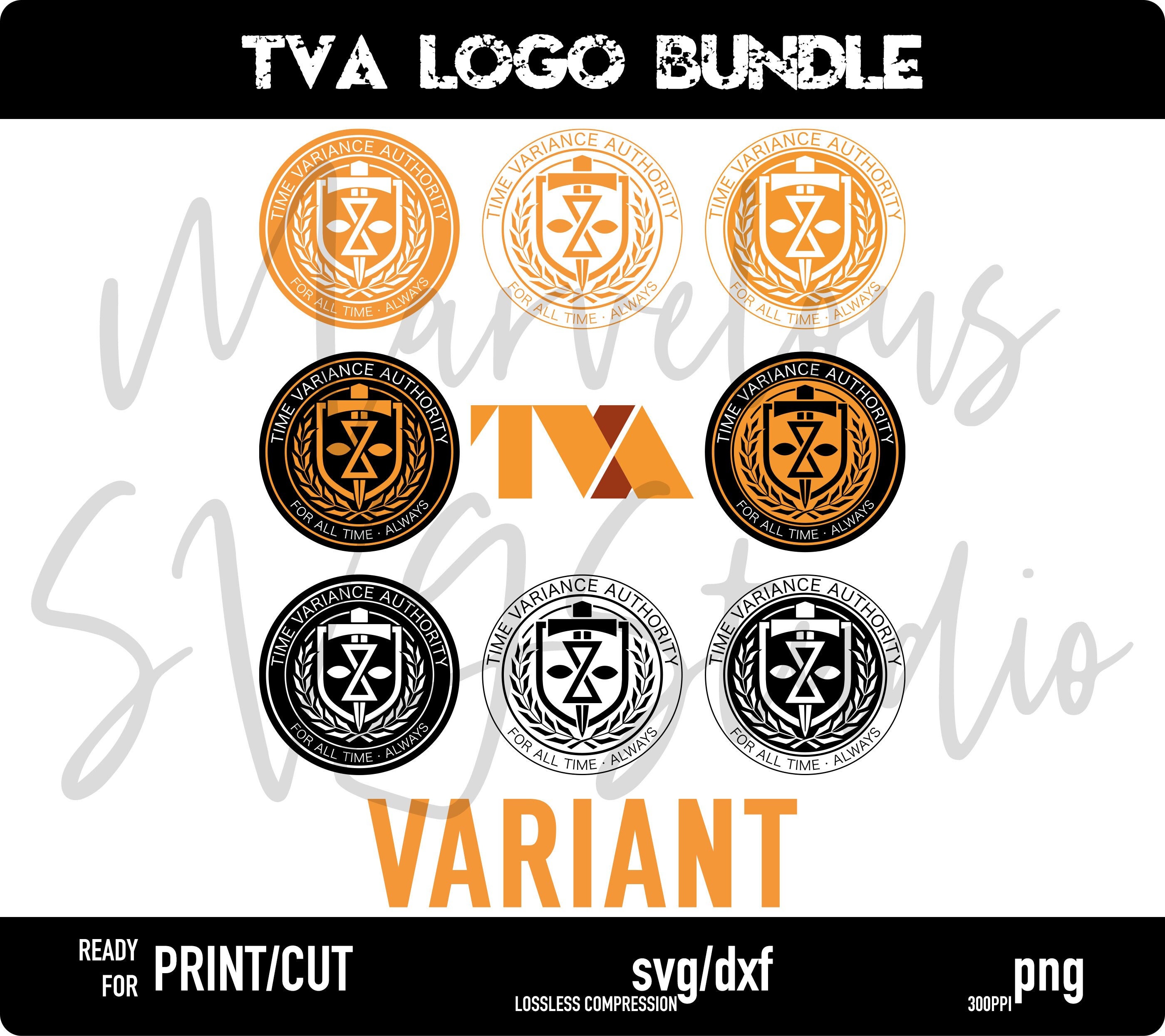TVA LOGO BUNDLE Time Variance Authority Loki Variant Symbol Circle Svg ...