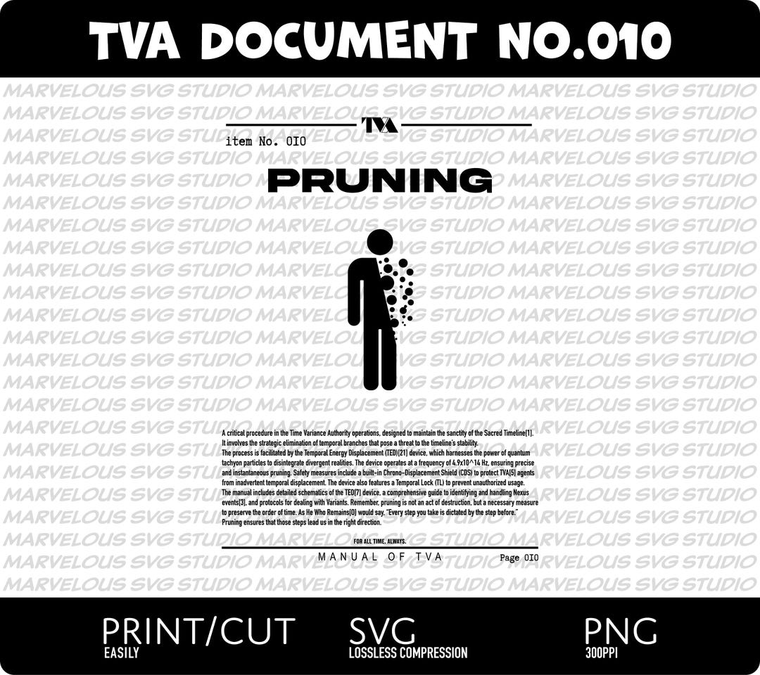 PRUNING | TVA DOCUMENT | Time Variance Authority | Manual | Pictogram ...