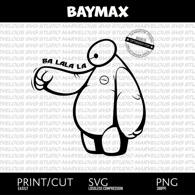 Baymax Svg - Etsy