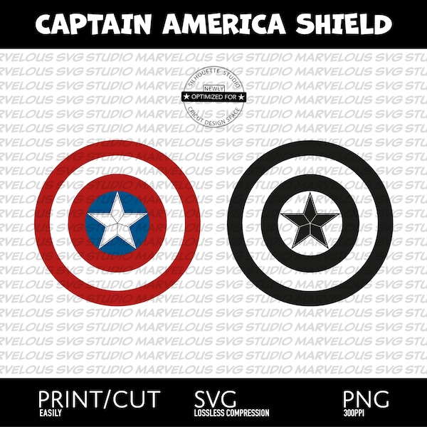 Captain America Svg - Etsy