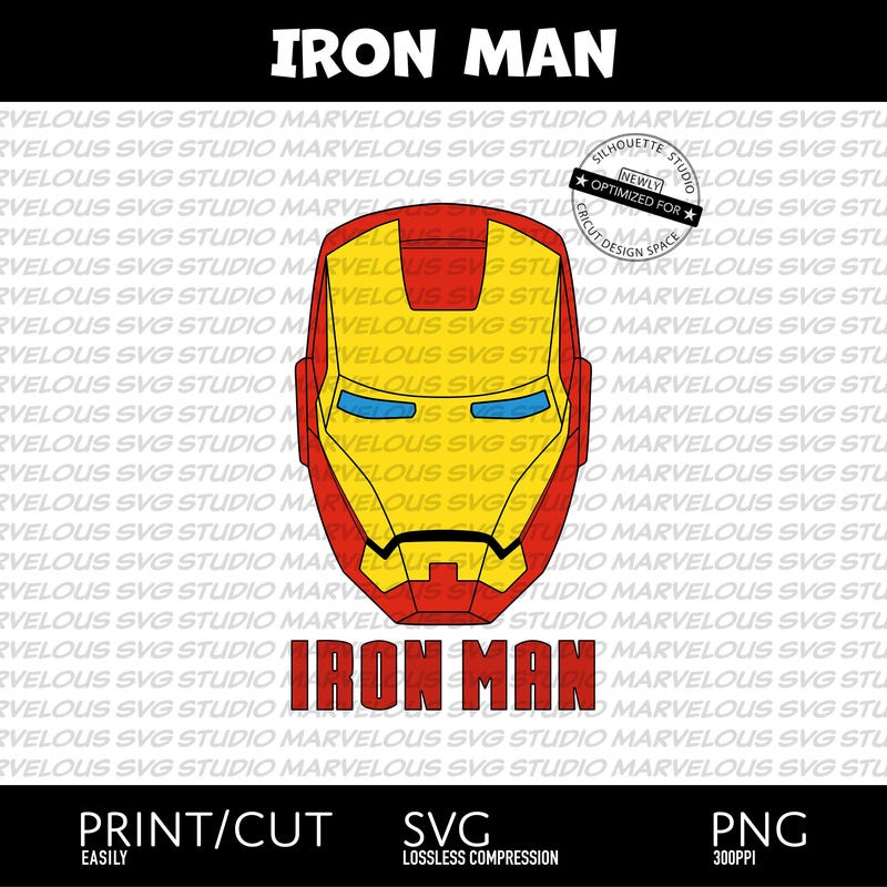 Iron Man Cricut Mask - Etsy