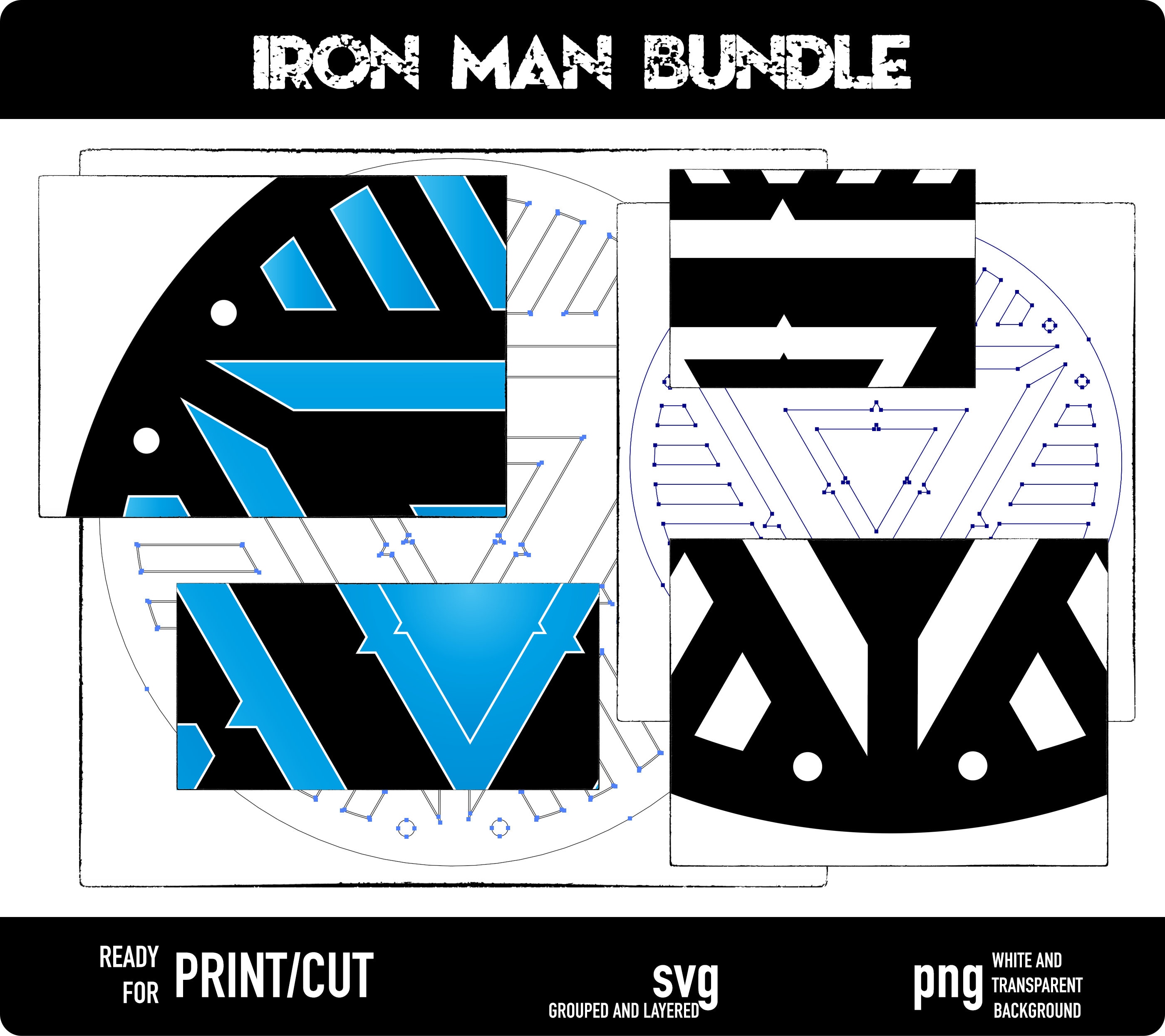 ARC REACTOR BUNDLE Iron Man Tony Stark Heart Logo Marvel Avengers ...