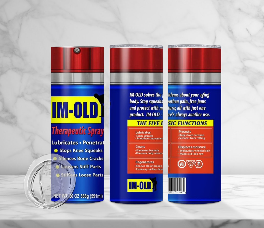 I'm Old Spray Can 20oz Skinny Tumbler - Etsy
