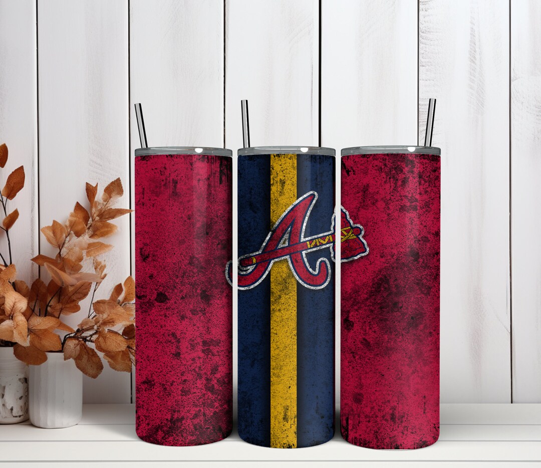 Custom Atlanta Braves 20oz Skinny Tumbler - Etsy