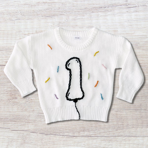 One Custom Stitched Sweater - Etsy