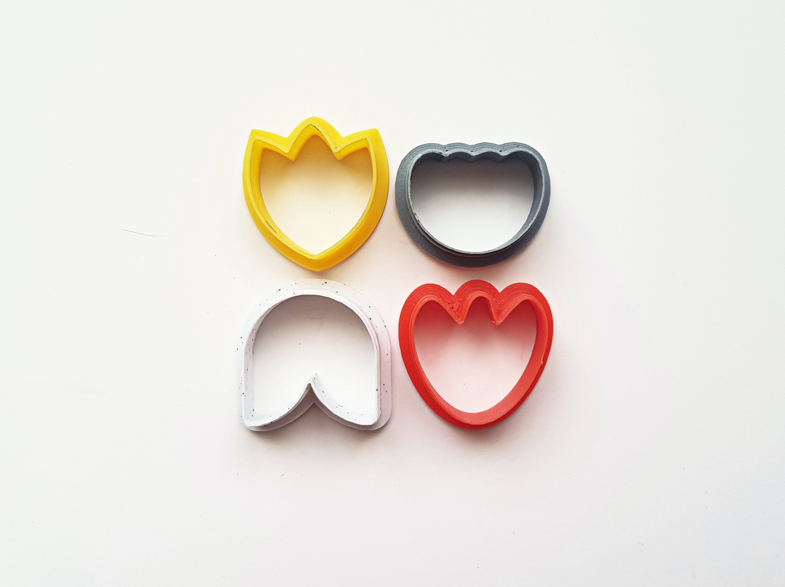 Tulip Polymer Clay Cutters, 3d Printed Floral Clay Cutters for Earrings ...