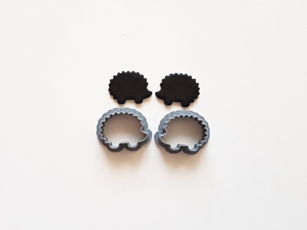 Hedgehog Polymer Clay Cutters, 3d Printed Cute Animal Clay Earring ...