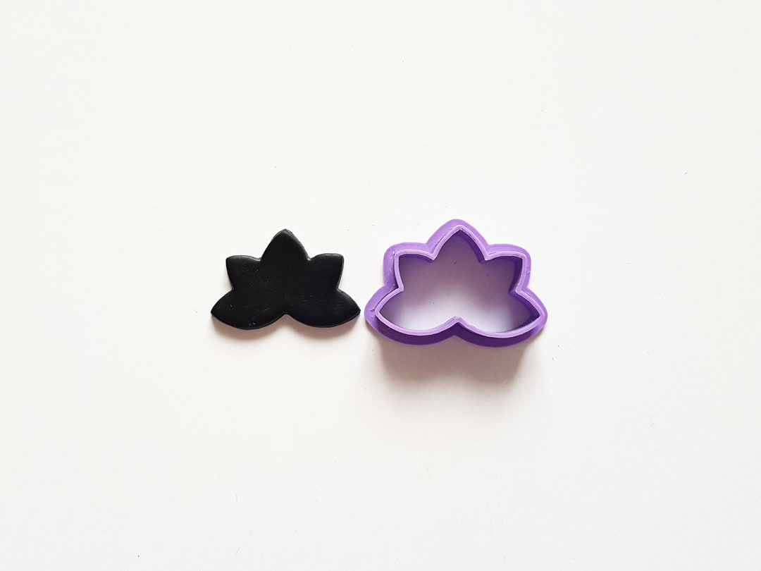 Lotus Flower Polymer Clay Cutters, 3d Printed Lotus Clay Cutters for ...