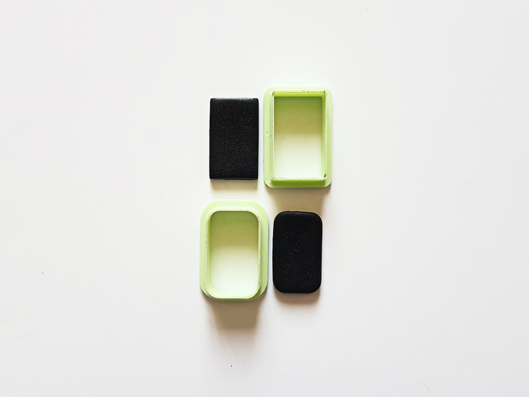 Rectangle Polymer Clay Cutters, 3d Printed Rectangular Clay Earrings ...