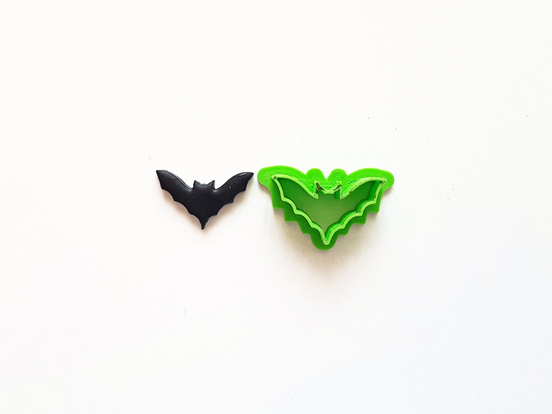 Bat Polymer Clay Cutters, 3d Printed Halloween Clay Cutters for ...