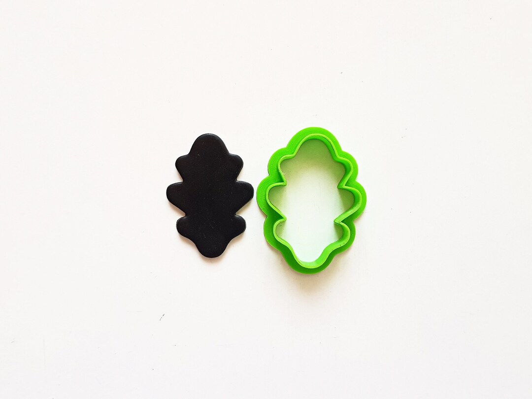 Oak Leaf Polymer Clay Cutters, 3d Printed Leaf Clay Cutters for ...