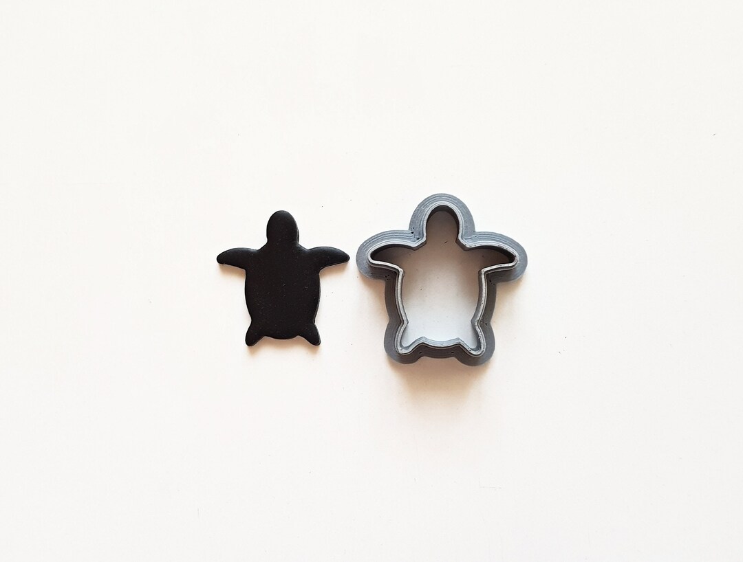 Turtle Polymer Clay Cutters, 3d Printed Sea Animal Clay Cutters for ...
