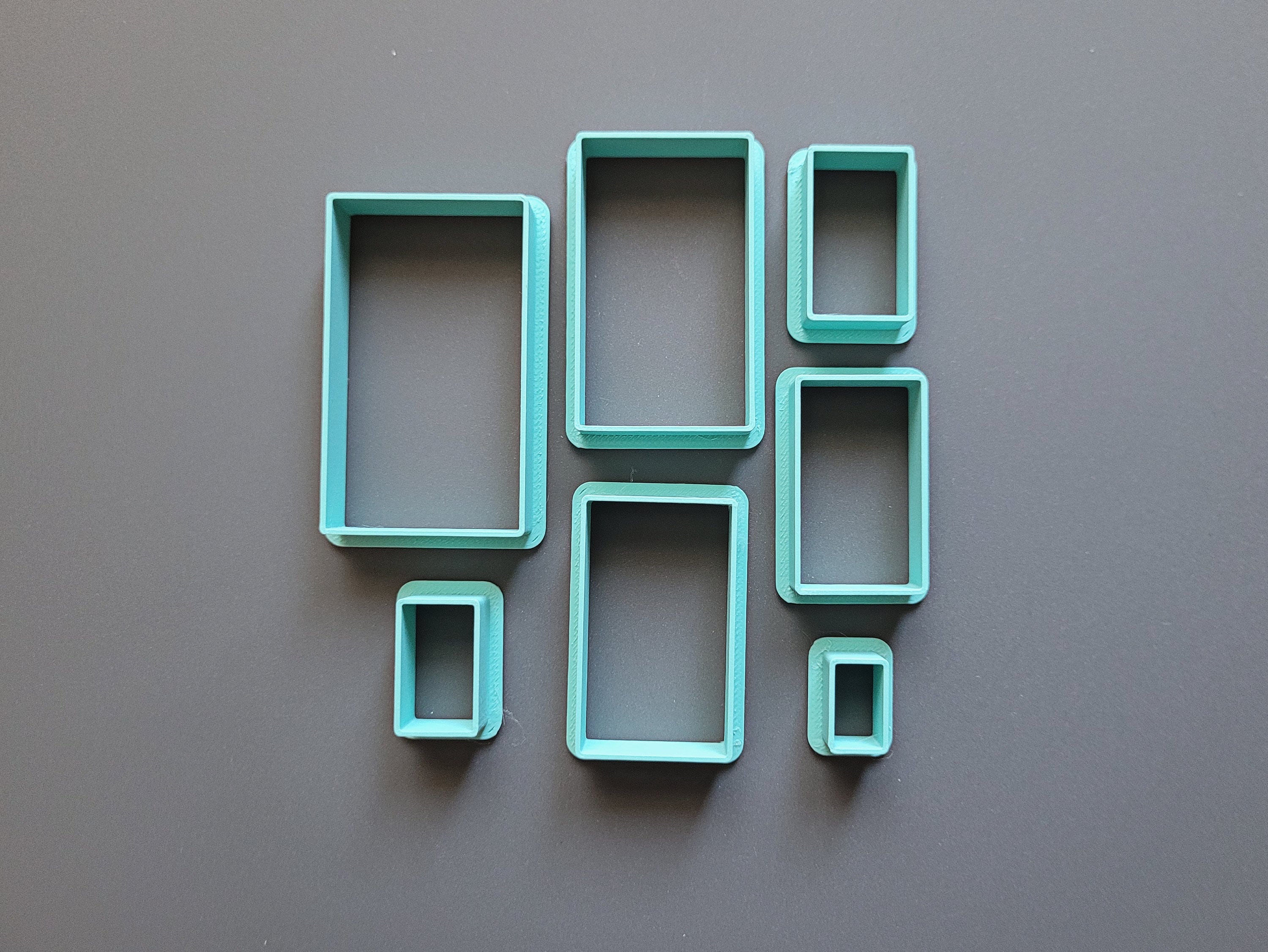 Rectangle Polymer Clay Cutters, 3d Printed Rectangular Clay Cutters for ...