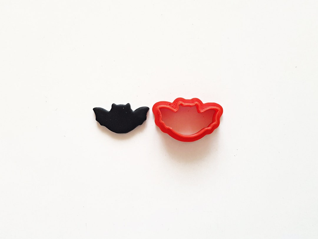 Cute Bat Polymer Clay Cutters, 3d Printed Halloween Clay Cutters for ...