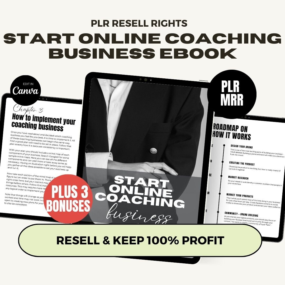 Plr Online Coaching Guide Template, Coaching Worksheet, PLR Canva ...