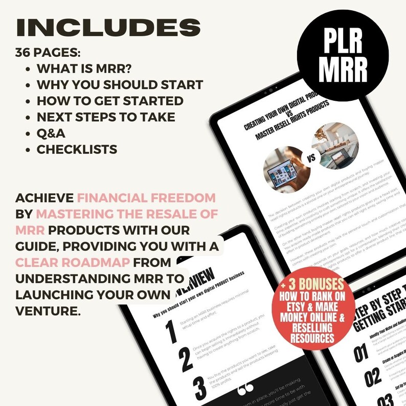 Financial Freedom Plr Guide, PLR Digital Products, MRR & PLR Resell Products, Make Money Online ...