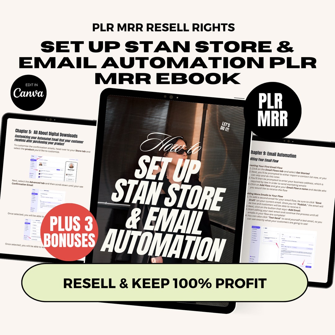 How to Set up Stan Store PLR Guide Private Label Rights and Master ...