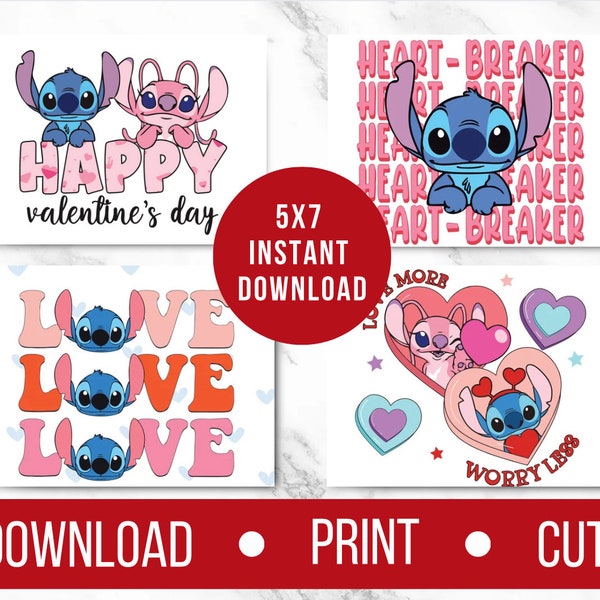 Stitch Valentine - Etsy