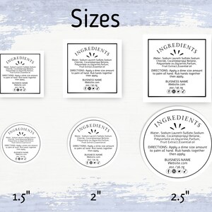 Ingredient Labels Editable Labels Instant Canning Label - Etsy