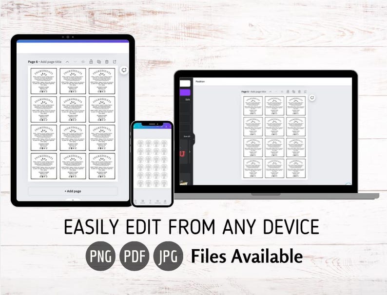 Editable Food Labels Canning Farmers Market Homesteading Labels - Etsy