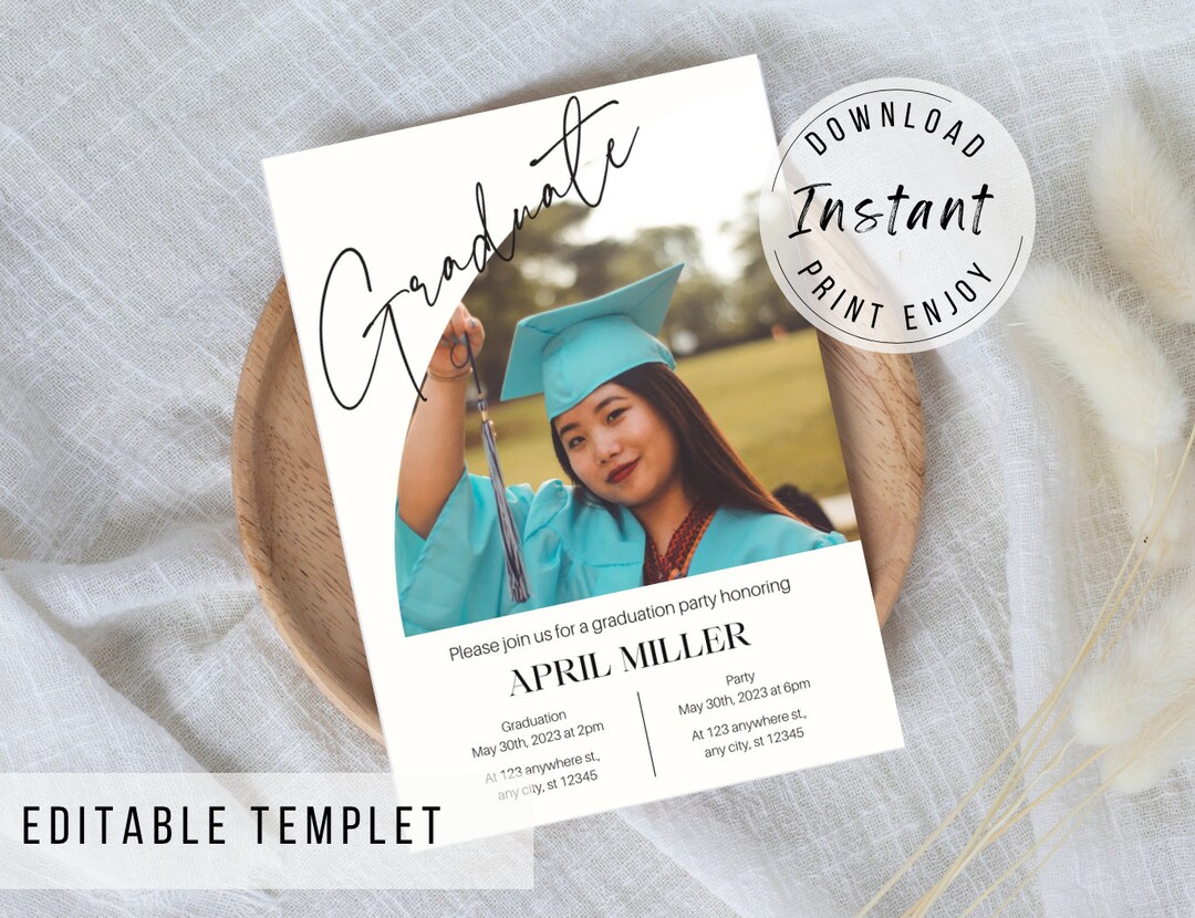 Graduation Invitation Custom Graduation Invitation - Etsy