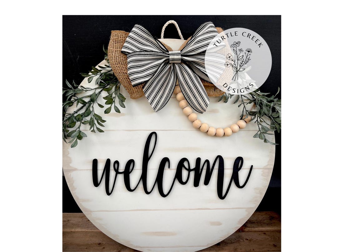 Rustic Door Sign Farmhouse Door Hanger - Etsy