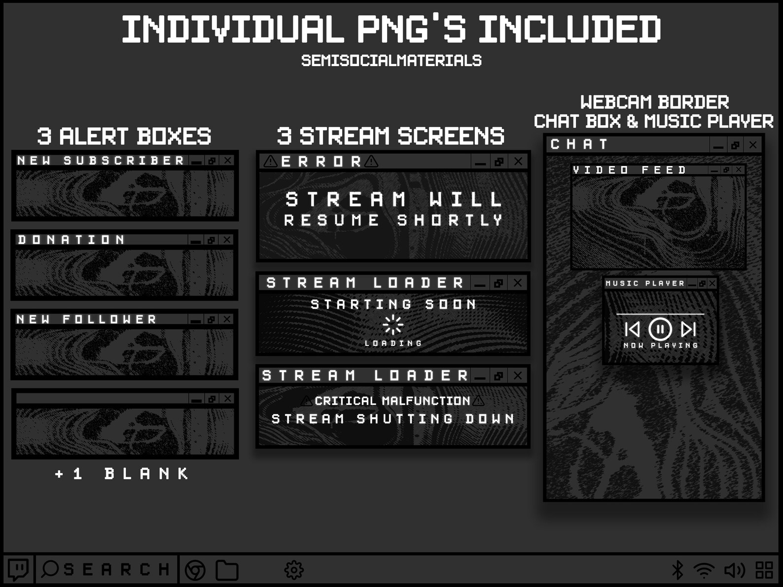 Retro Style Twitch Stream Graphics | Twitch Pack | Stream Bundle - Etsy