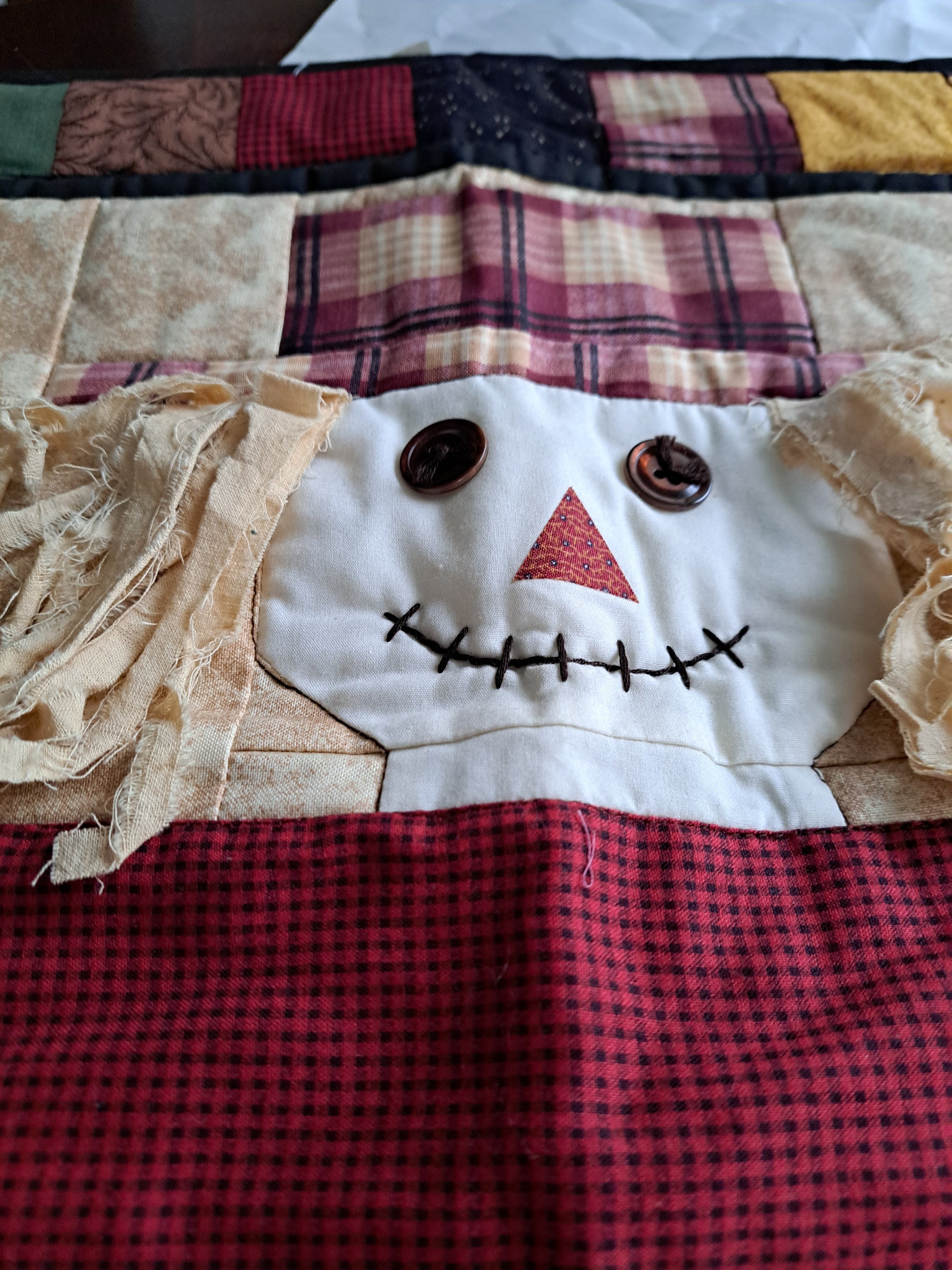 Scarecrow Quilted Wall Hanging - Etsy