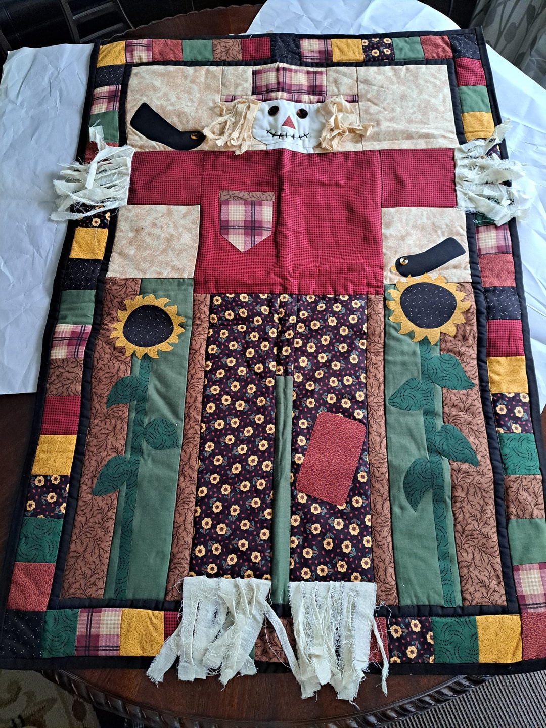 Scarecrow Quilted Wall Hanging - Etsy