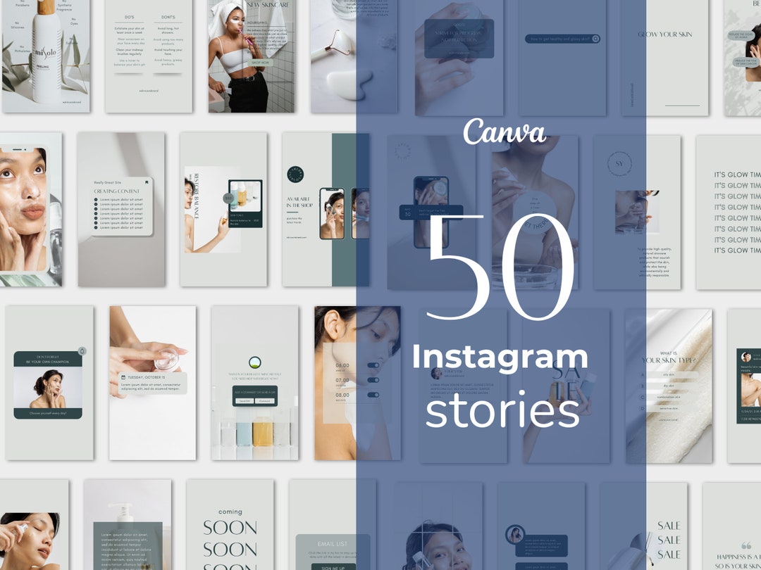 Instagram Stories Templates 50 Canva Designs Social Media Templates ...