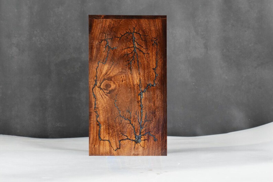 Lichtenberg Figure Urn for Human Ashes Rosewood and Resin - Etsy