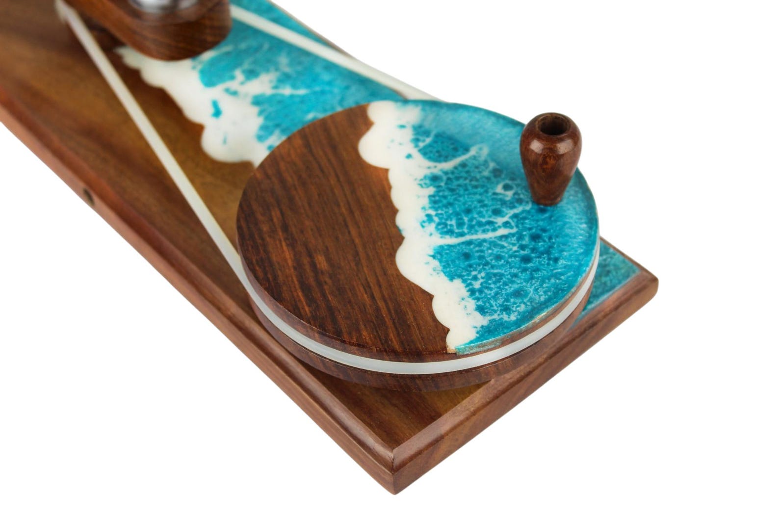 Handmade Wooden Yarn Winder and Swift Set – Ocean Wave Design - Etsy