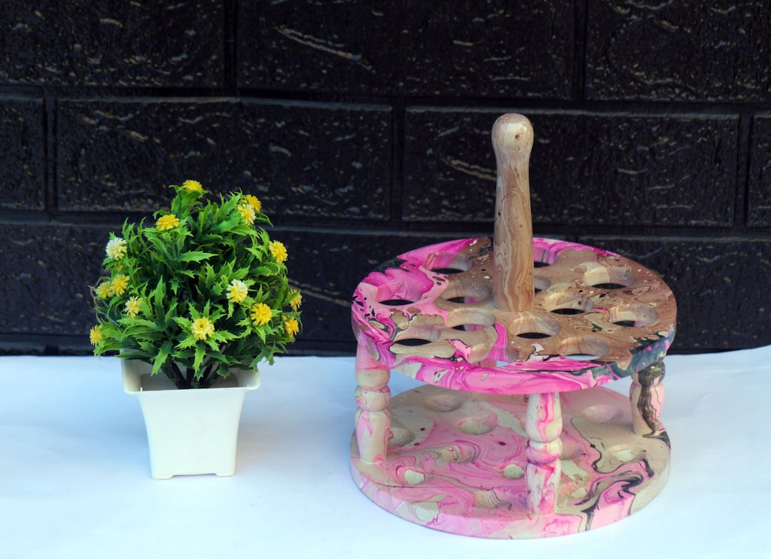 Wooden Crochet Hooks Holder in Varies Design New Design Round Oval, and ...