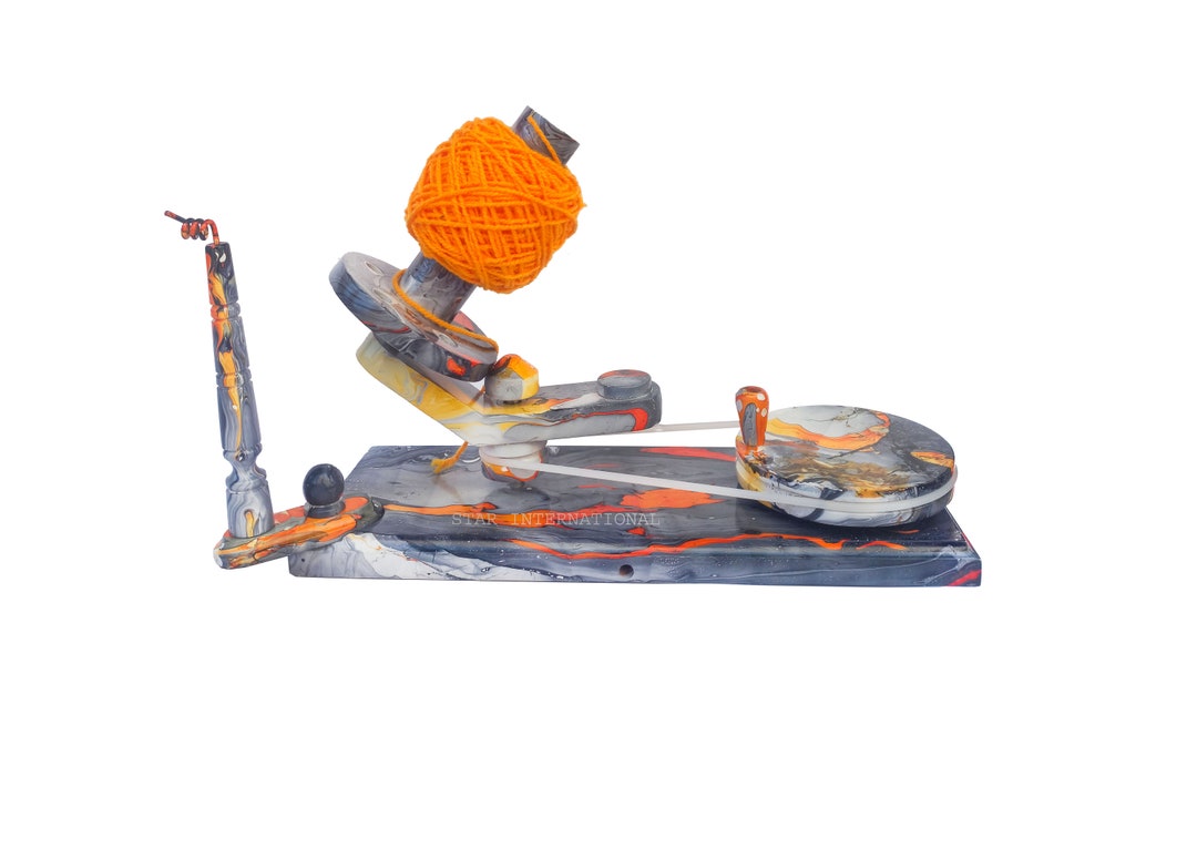 Beechwood Multi-colour Yarn Winder - Large Wooden Yarn Winder for ...
