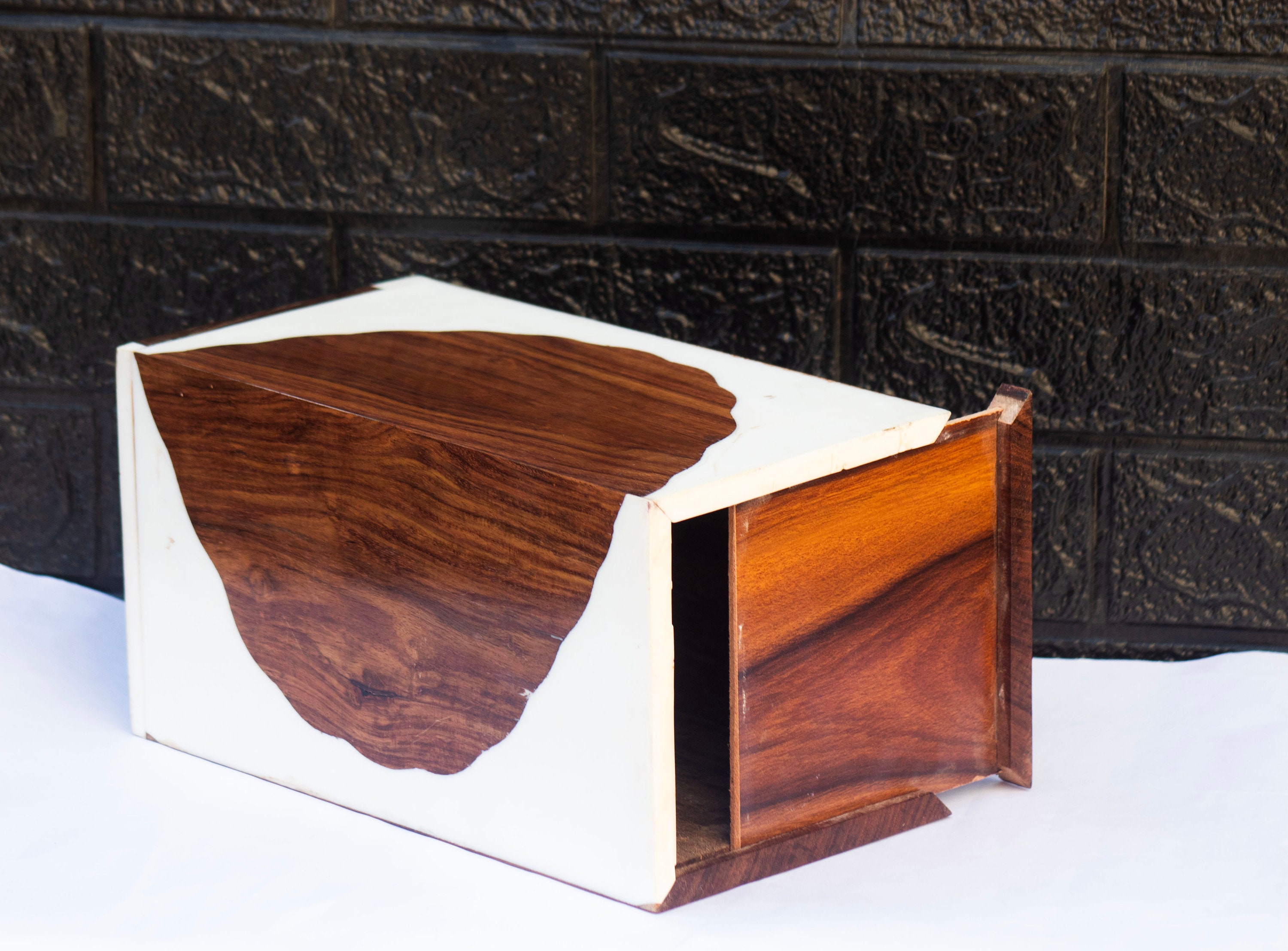 Resin and Rosewood Mix Cremation Urns for Human Ashes Adult, Burial ...