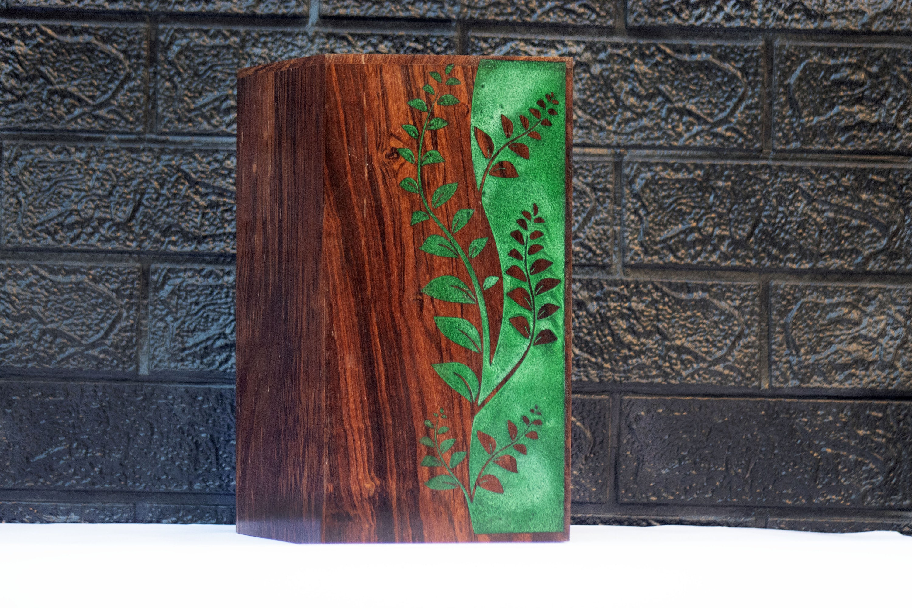 Resin and Rosewood Mix Cremation Urns for Human Ashes Adult, Burial ...