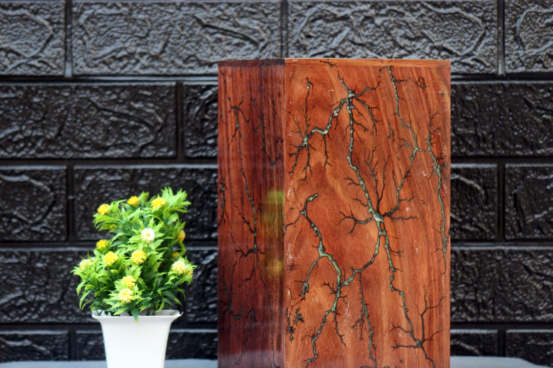 Resin and Rosewood Mix Cremation Urns for Human Ashes Adult, Burial ...