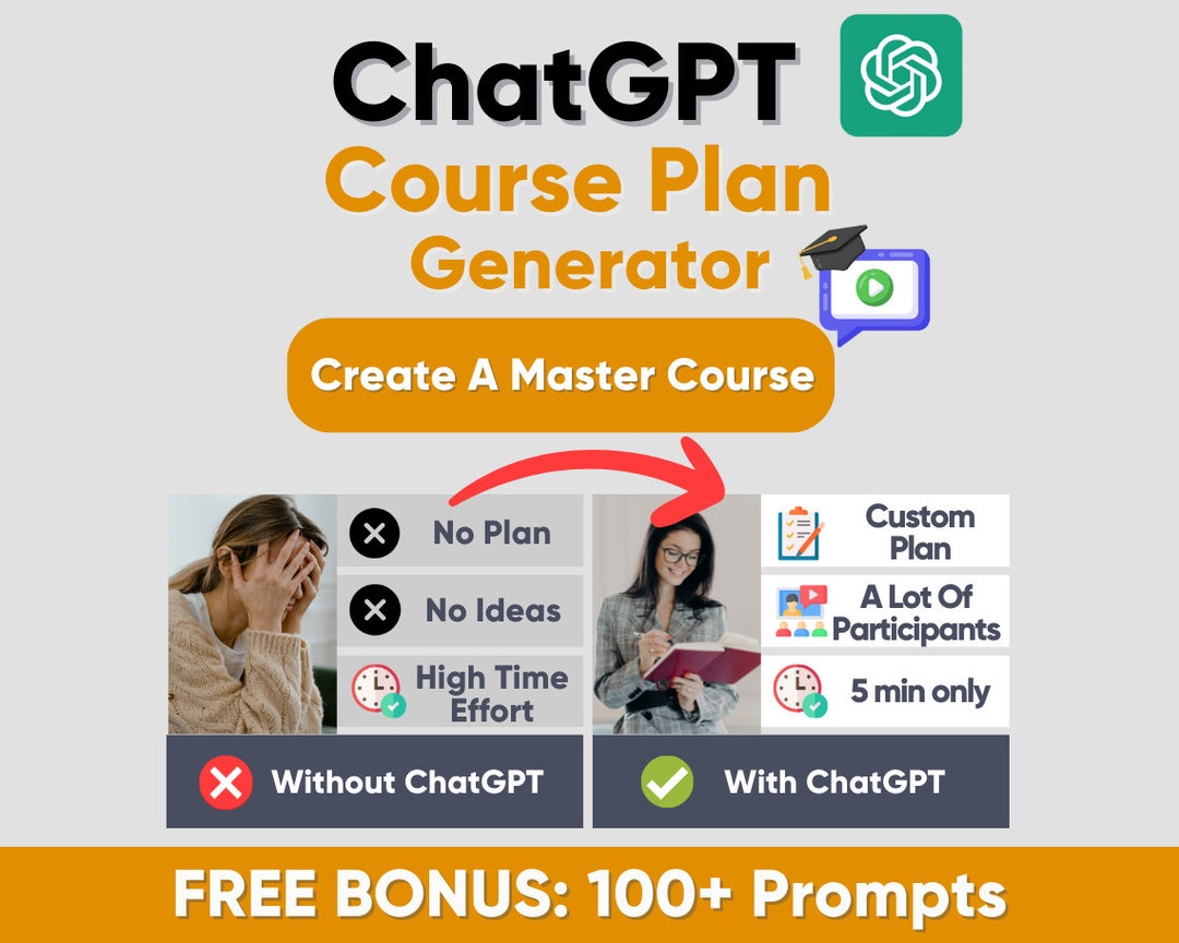 Chatgpt Course Plan Generator Prompt, Digital Course Prompt, Chatgpt ...