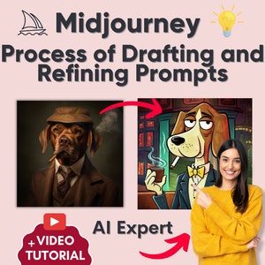 Midjourney Tutorial + Video, the Process of Drafting and Refining Prompts, Concept Prompt, Learn ...
