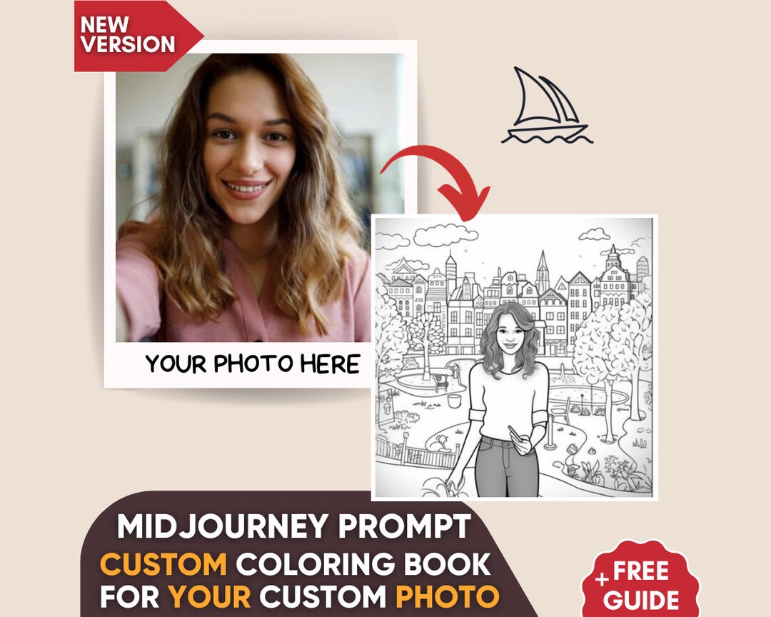 Midjourney Prompt for Personalized Coloring Book Pages, AI Art ...