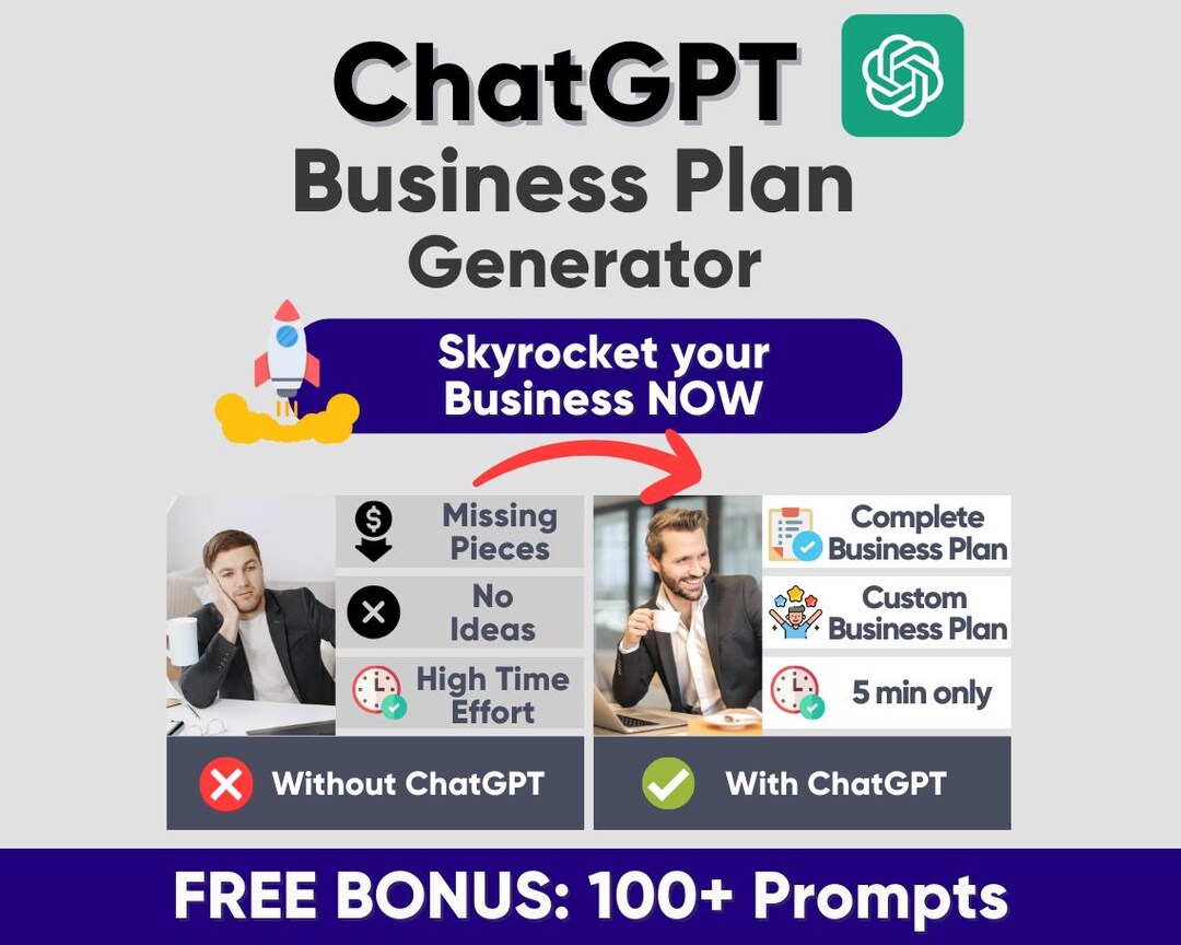 Chatgpt Business Plan Creator Prompt, Business Prompt, Self Employee ...