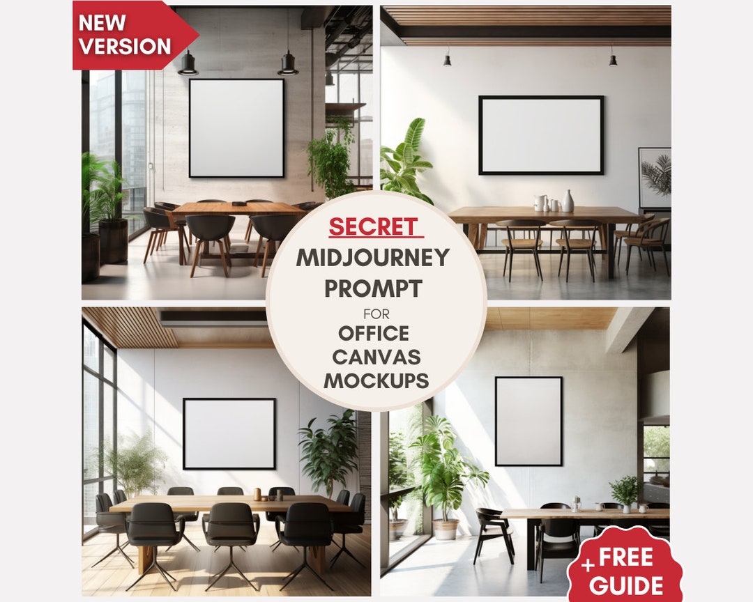 Office Canvas Mockup Midjourney Prompt, Midjourney Art, Commercial Use ...