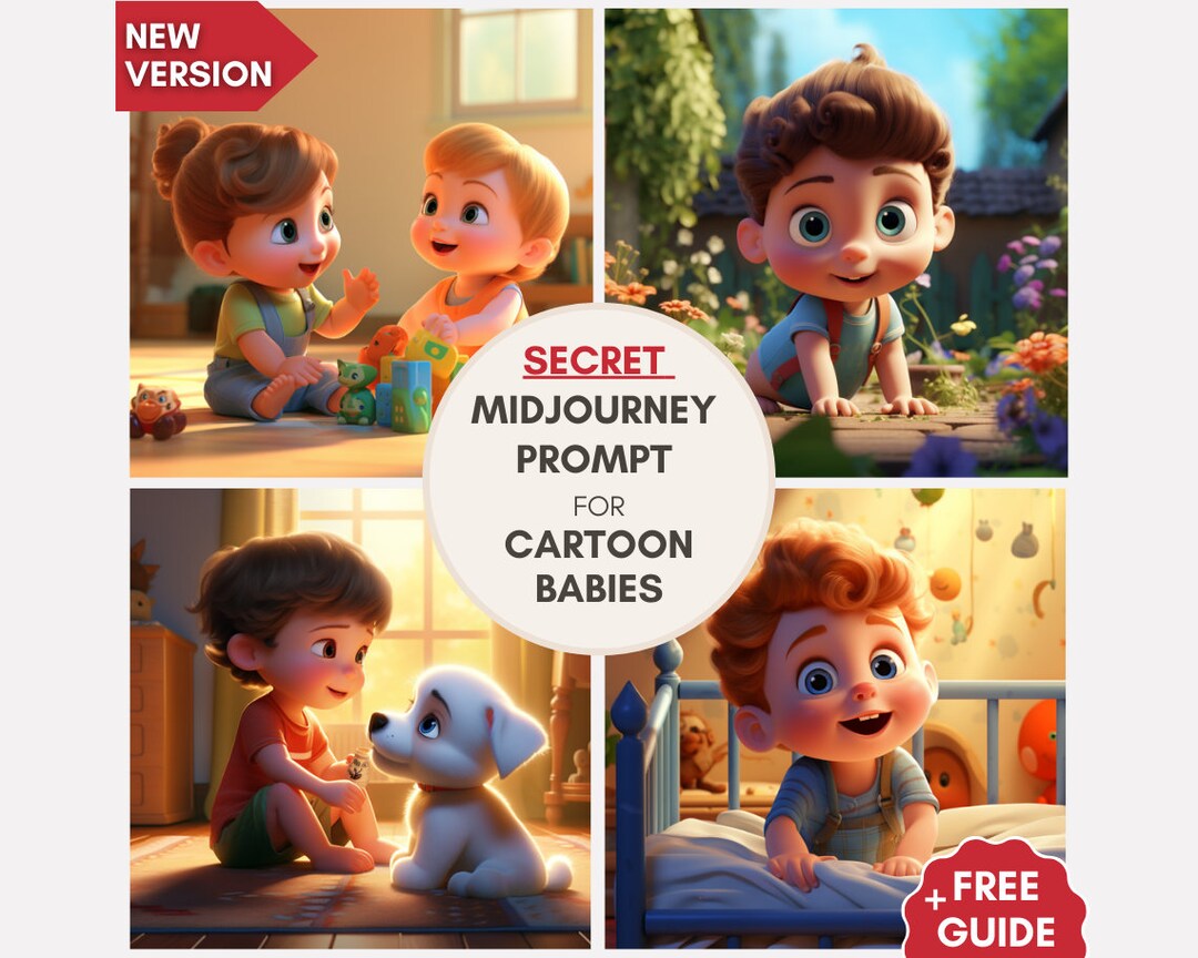 Professional Midjourney Prompt for Cute Cartoon Babies, AI Art, Best Midjourney Prompts, Learn ...