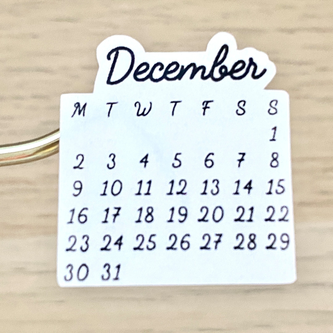 2024 Mini Calendar Sticker Sheet Bullet Journal BUJO - Etsy