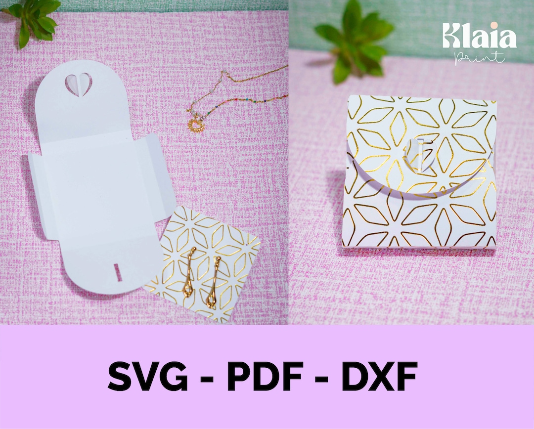 NO GLUE Jewelry Box Template EASY Svg, Jewelry Box, Cutting Template ...
